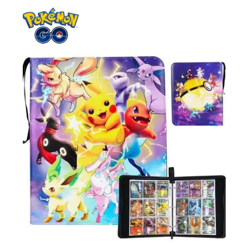New-900Pcs-Pokemon-Binder-Card-Album-Holder-Collection-Card-Zipper-PU ...