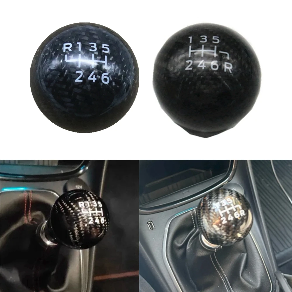 Modify-Manual-6-Speed-Racing-ST-Real-Carbon-Fiber-Gear-Shift-Knob-Lever ...