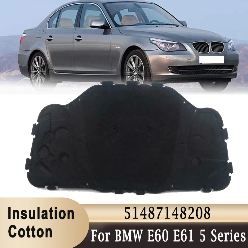 Car-Front-Engine-Hood-Insulation-Cotton-Pad-For-BMW-E60-E61-525i-528i ...