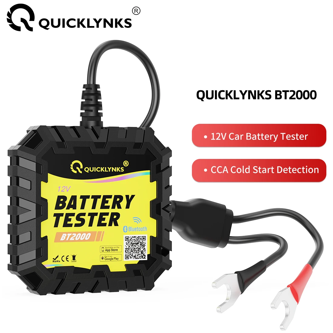 QUICKLYNKS-BT2000-Bluetooth-12V-Battery-Monitor-Car-Battery-Cranking ...