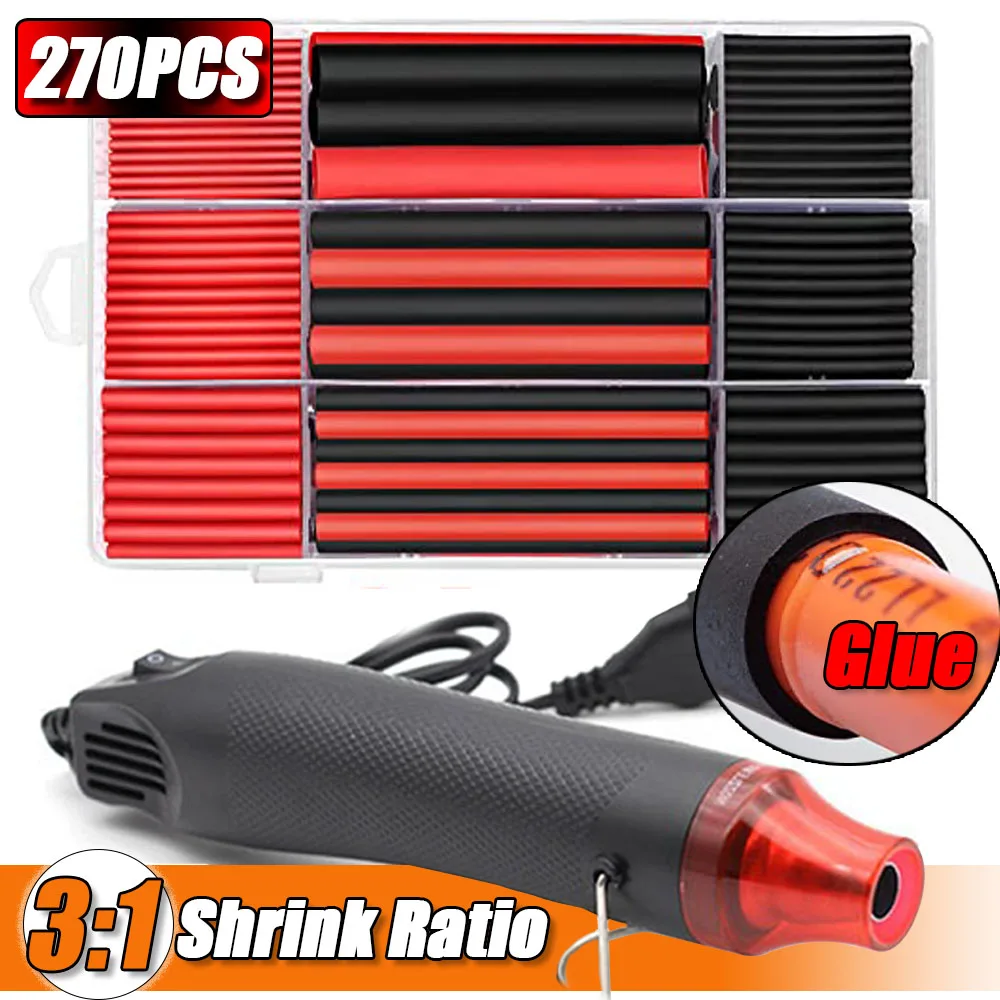 3-1-Shrinkable-Heat-Shrink-Tube-270pcs-Wire-Shrinking-Wrap-Tubing ...