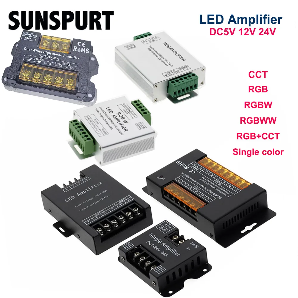 RGB-CCT-High-Speed-Power-Signal-Amplifier-50A-Data-Signal-Repeater-5CH ...