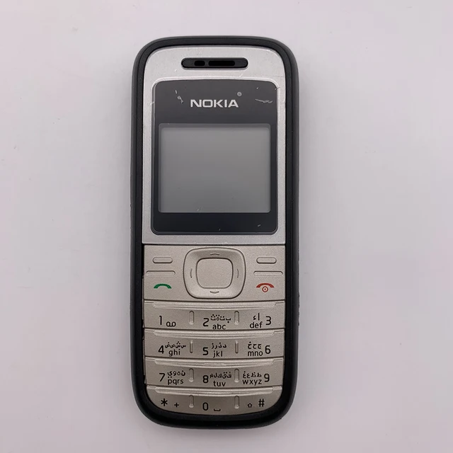 Nokia 1200 Single SIM Mobile Phone cellphone & Russian Arabic Hebrew English Keyboard Original ...