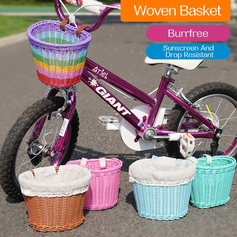 PP-Rattan-Woven-Kids-Bike-Basket-Bicycle-Wicker-D-shaped-Baskets-Child ...