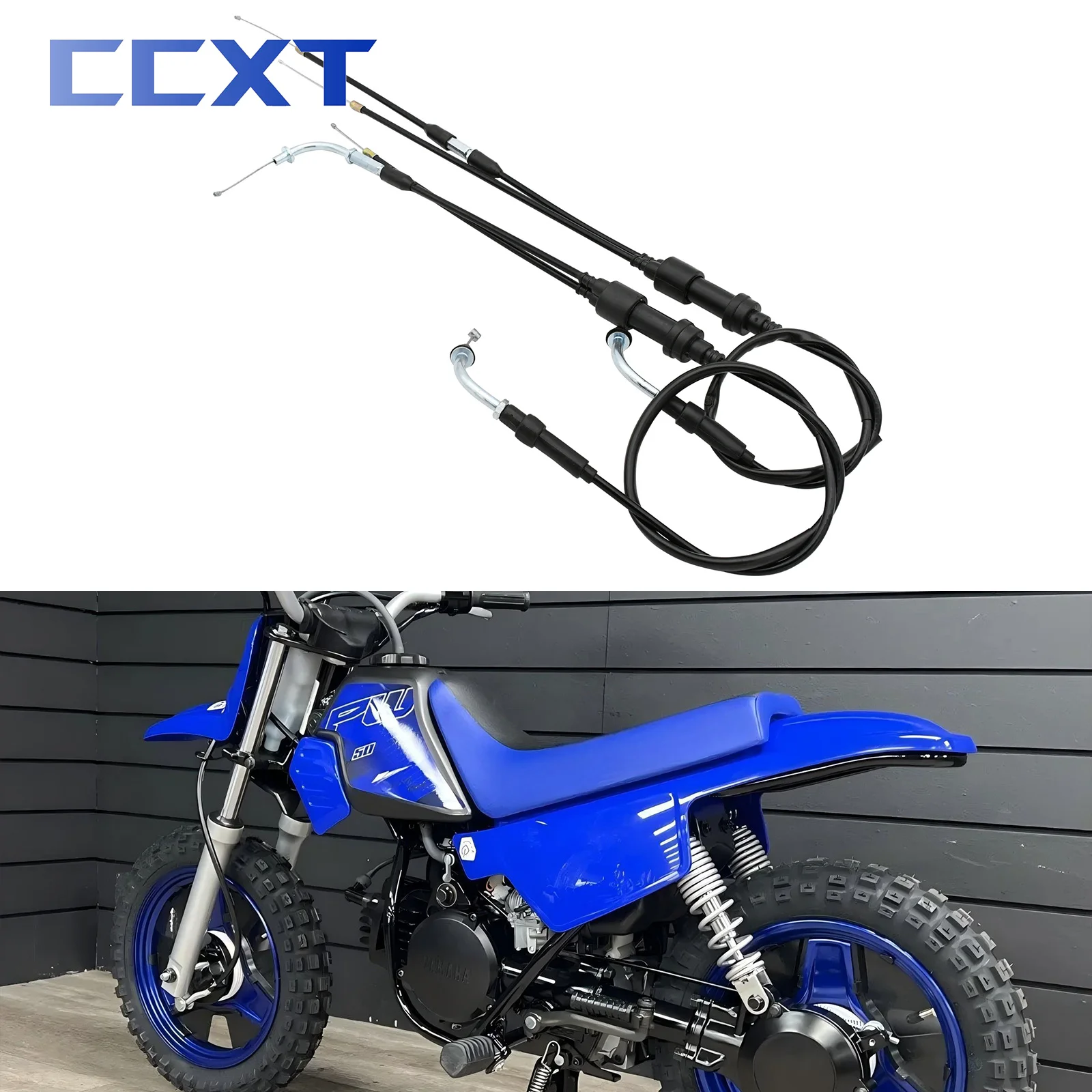 Motorcycle Throttle Cable Throttle Valve Gas Line For Yamaha PW80 1985 ...