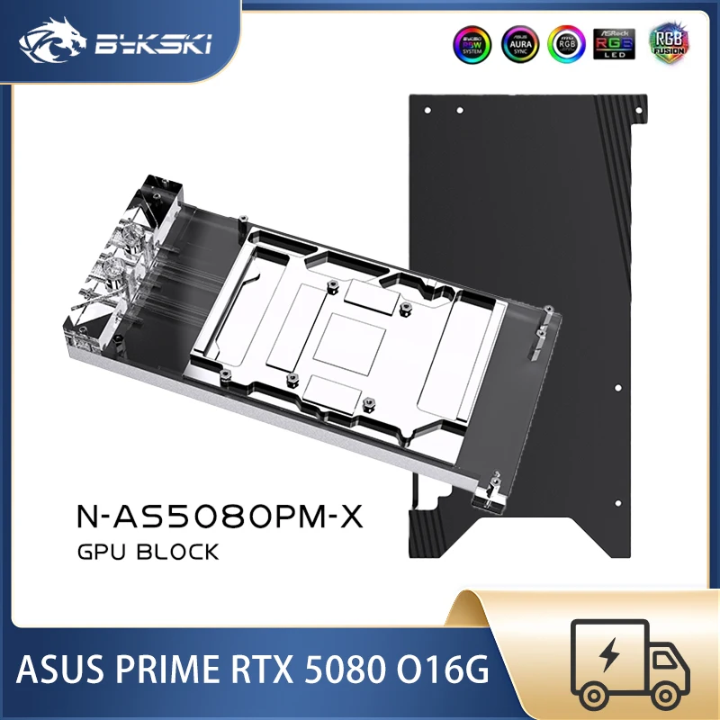 Bykski GPU Block For ASUS PRIME RTX 5080 O16G , Graphics Card Water ...