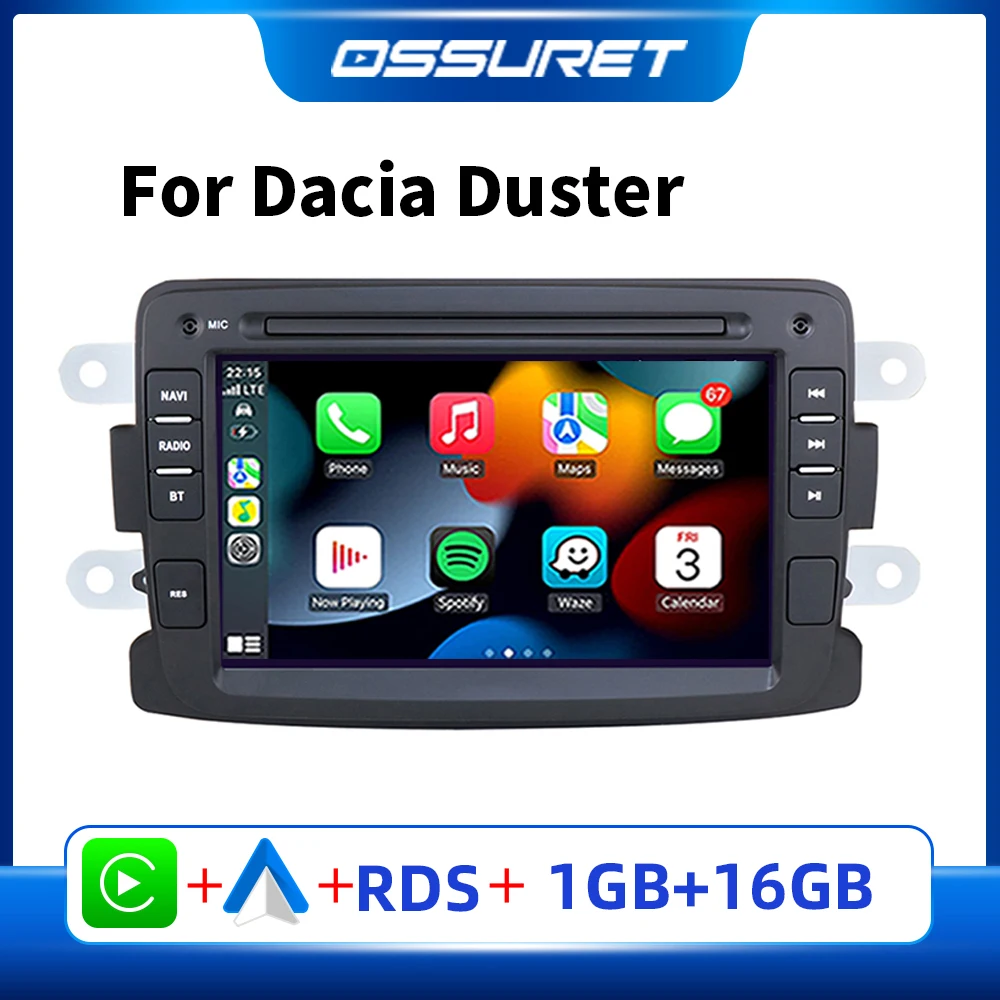 Car Radio Android Stereo for Dacia Duster Logan 2 Sandero Renault Captur Lada Xray2 2012 -2017 ...