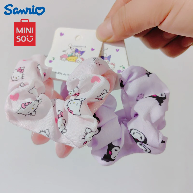 MINISO-Senrio-Kuromi-Hair-Bands-for-Children-Cartoon-My-Melody-Kawaii ...