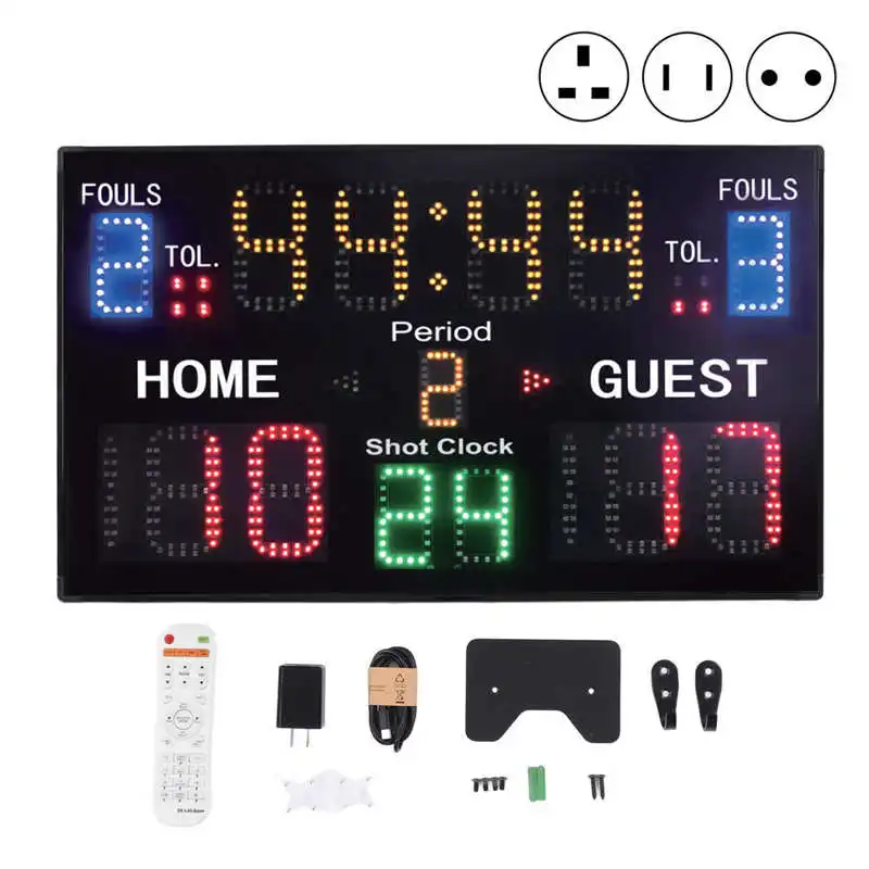15-Digit-Electronic-Scoreboard-LED-Digital-Portable-Electric ...
