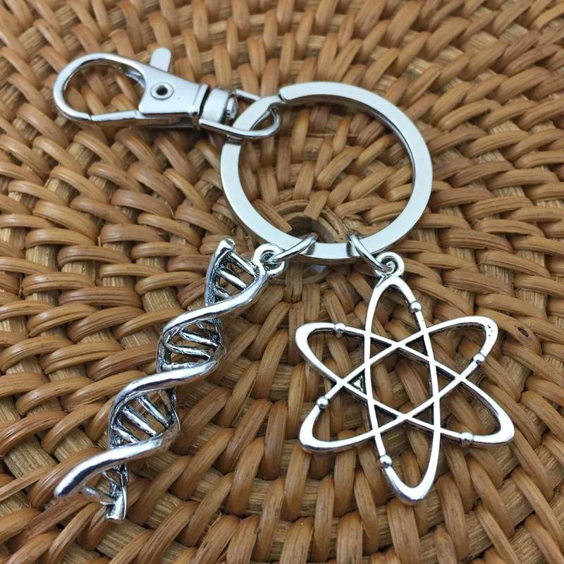 Laboratory-Keychain-Study-Key-Ring-Chemical-Molecules-Geometry-Atom ...