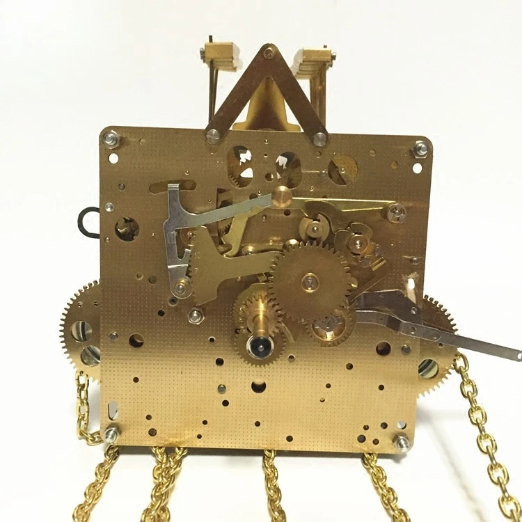 Twelve-tone mechanical pure copper living room standing clock movement ...