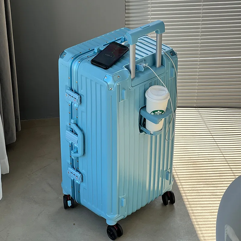 Rolling-Luggage-Travel-Suitcase-Strong-Thick-Durable-Trolley-Box ...