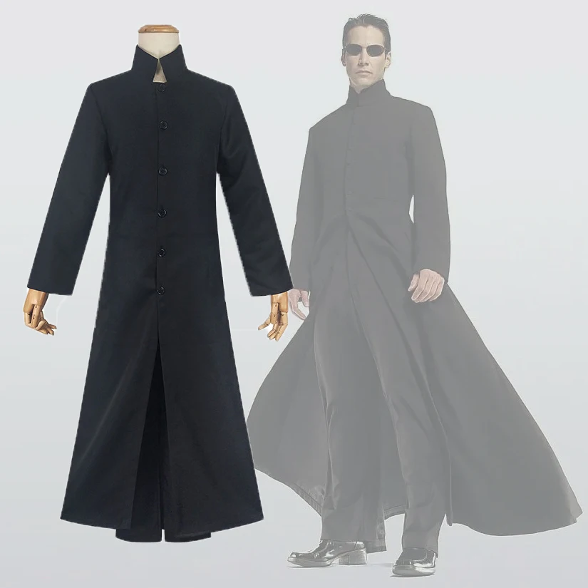 Science Fiction Movie Matrix Cosplay Costume Neo Uniform Keanu Reeves ...