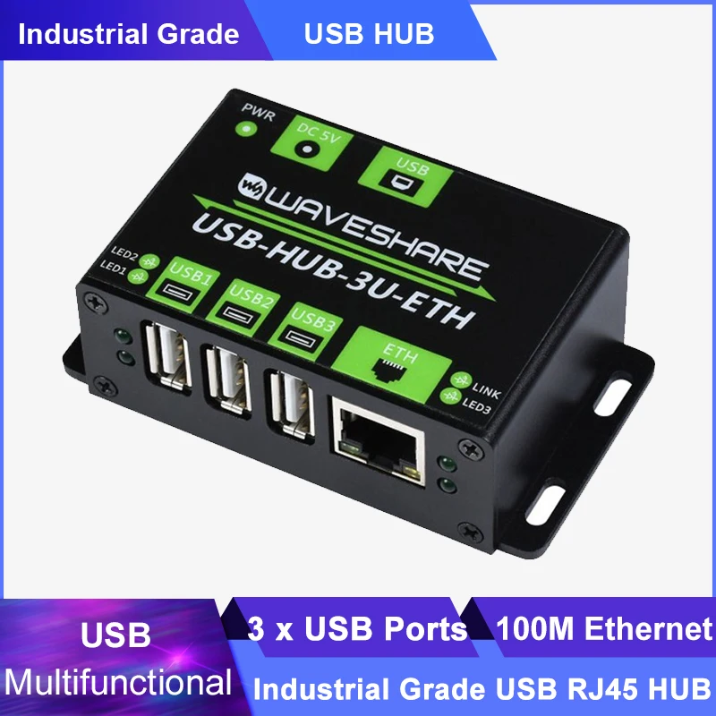 Multifunctional-USB-HUB-Extending-Industrial-Grade-3-x-USB-Ports-100M ...