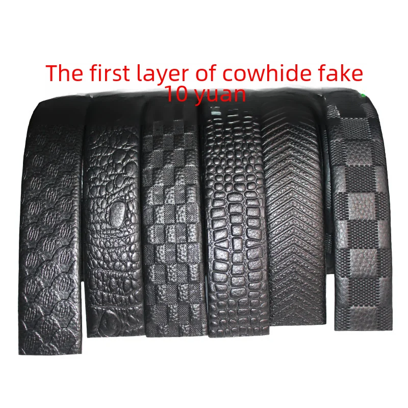 Automatic-Buckle-Pressure-Flower-Belt-Double-sided-Top-Layer-Leather ...