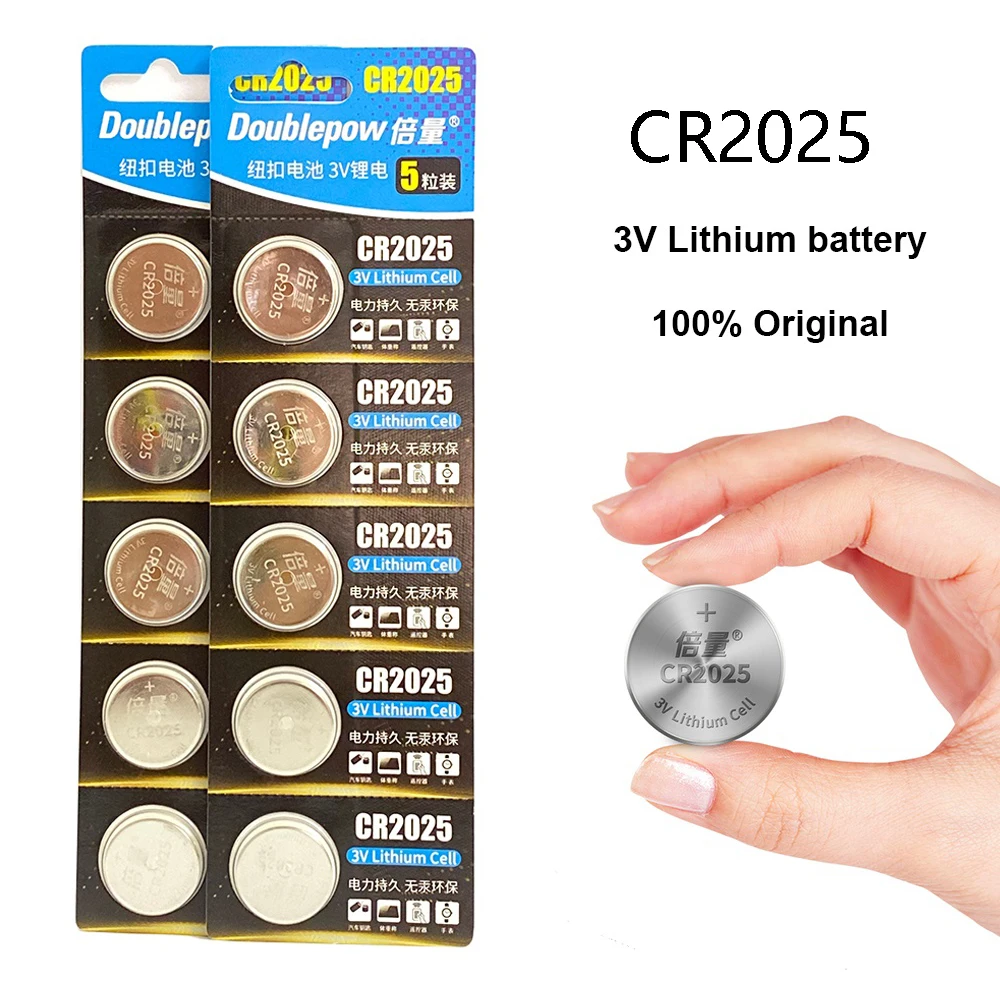 10PCS-3V-CR2025-Button-Cell-Batteries-For-Watch-Toys-Remote-Control ...