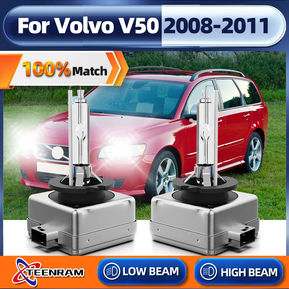 2Pcs D1S 6000K Branco HID Lâmpada Do Carro HID Xenon Farol Auto Lâmpada 20000LM Farol Do Carro ...