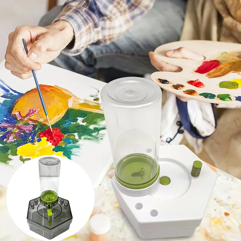 Paint-Brush-Cleaner-Tools-Brush-Painting-Running-Water-Circulation-Art ...