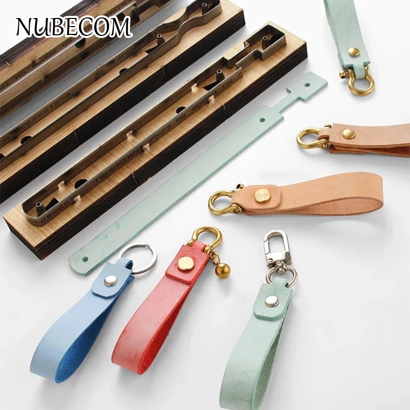 NUBECOM Creative Keychain Wooden Punching Die Handcraft Pendant ...