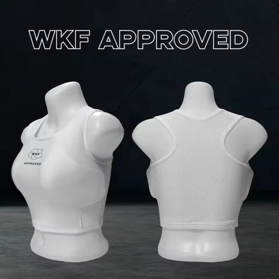 WKF certified women's chest armor KARATE Karate women chest protection ...