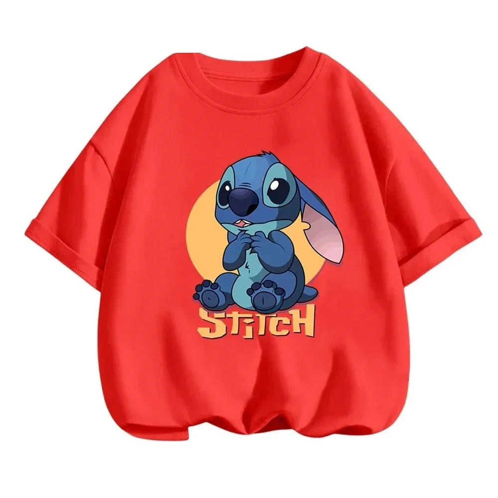 Camiseta de verano para niños, camiseta de Stitch Kawaii, camiseta de ...