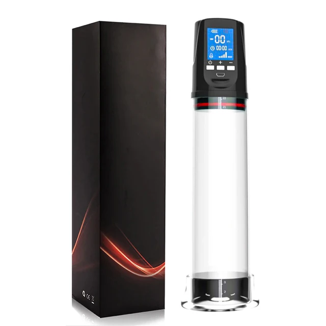 HESEKS Automatic Penis Pump LCD Vacuum Men Male Masturbator Penis ...