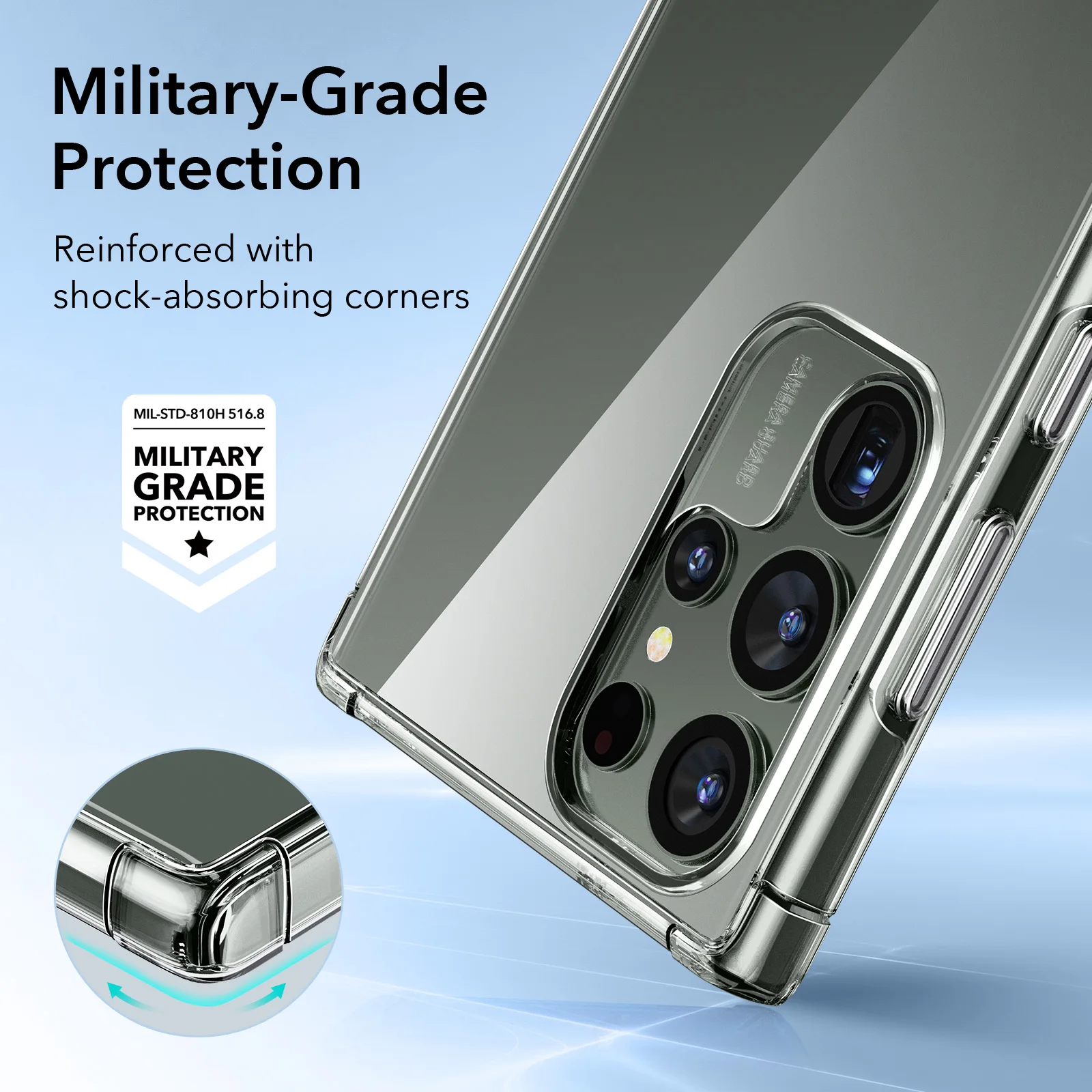 Buy ESR Galaxy S23 Ultra Krystec Clear Case Our clearest case ever ...