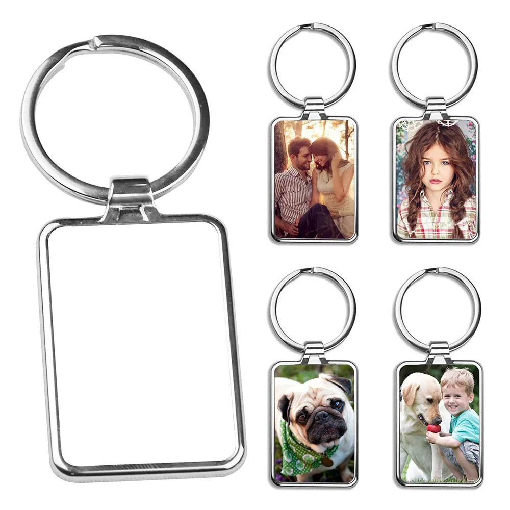 10-5pcs-Sublimation-Blanks-Keychains-Metal-Round-Key-Rings-for-Heat ...