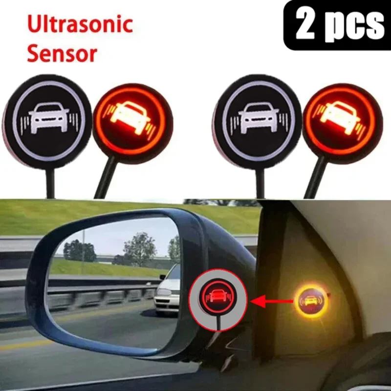 2pcs-Car-Blind-Spot-Radars-Detection-System-Warning-Light-Microwave ...