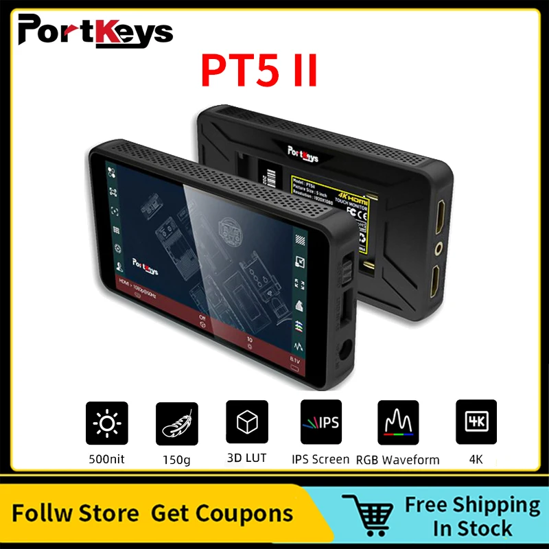 Portkeys-PT5-II-5-Inch-4K-1920x1080-Camera-Field-Monitor-HDMI-Touch ...