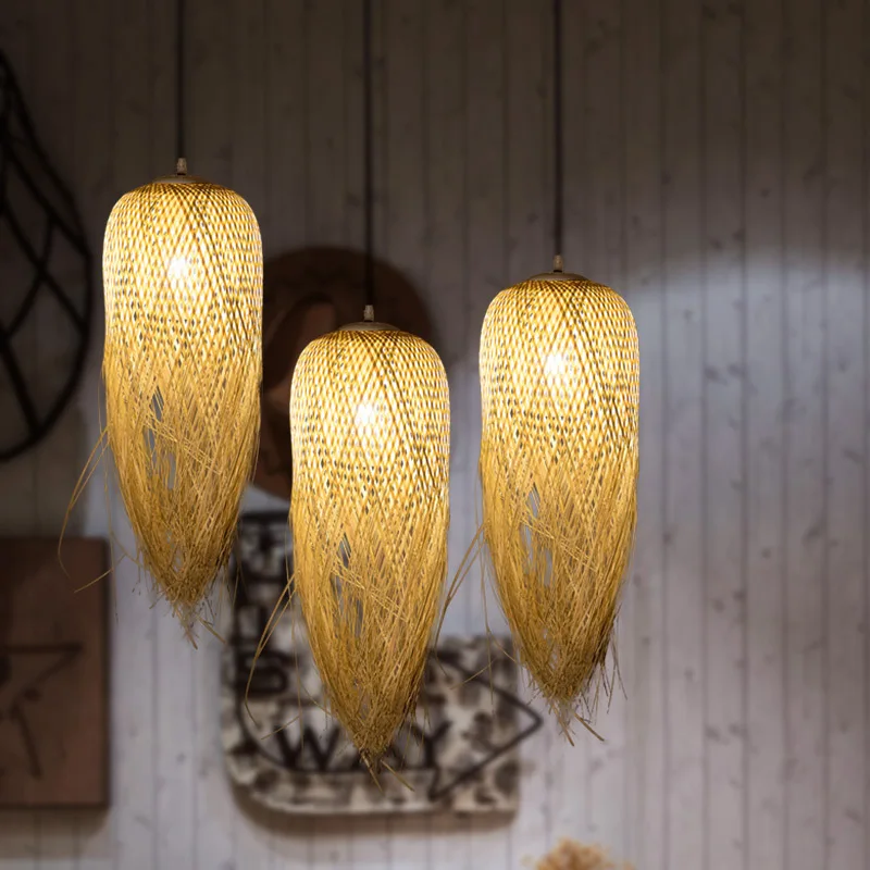 Chinese-bamboo-pendant-lights-Creative-Hang-lamps-led-lights-for-home ...