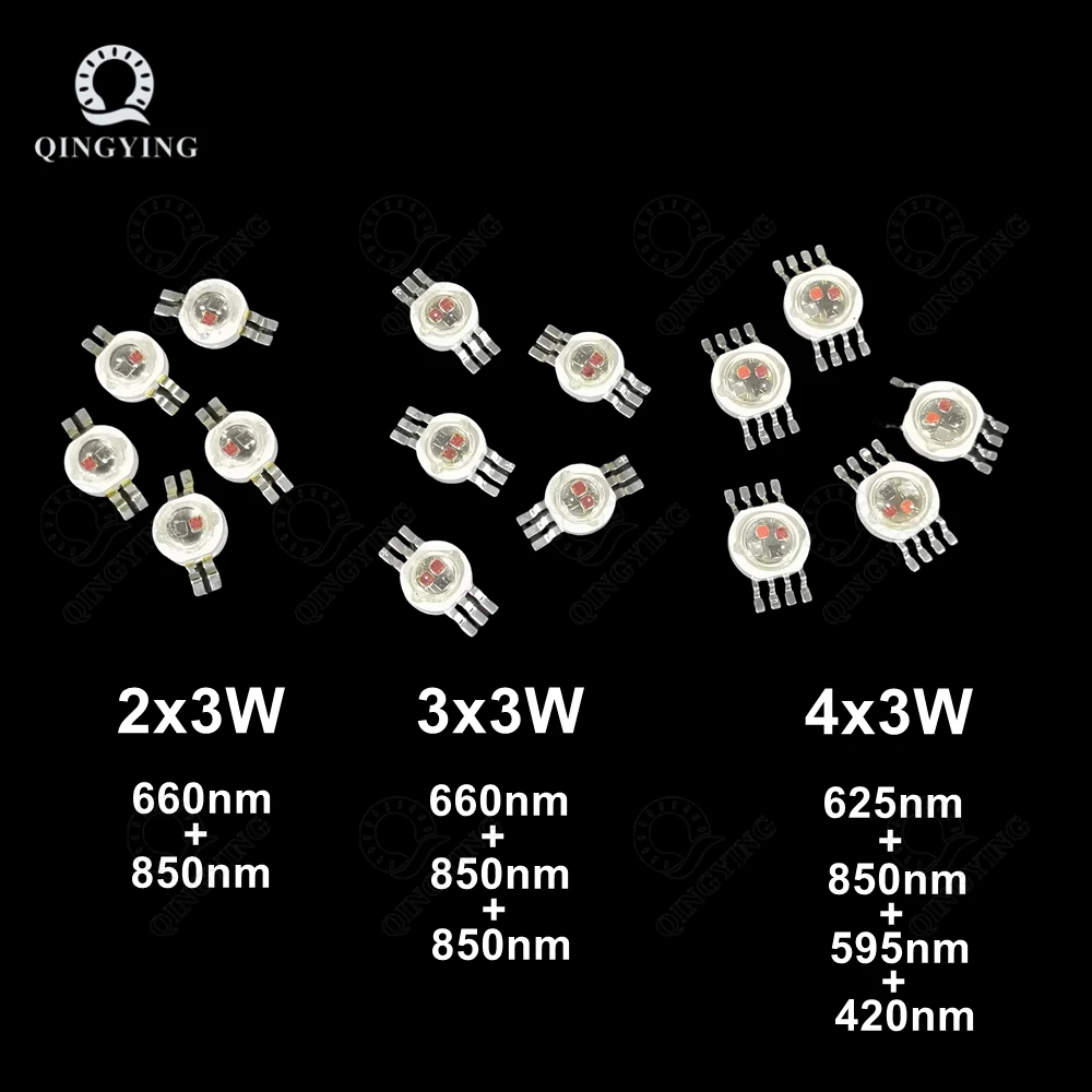 5pcs-20pcs Red ＆Infrared & UV & Amber LED Light Diodes 4pin 6pin 8pin ...