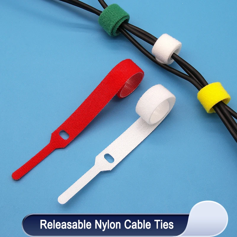 50-100pcs-Releasable-Cable-Ties-150-200-300mm-Plastics-Fastening ...