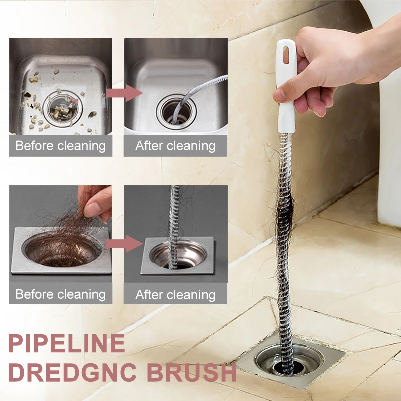 65-45cm-Pipe-Cleaning-Brush-Bathroom-Hair-Sewer-Sink-Dredging-Drain ...