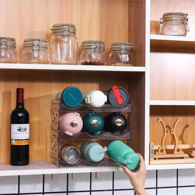 Water-Bottle-Organizer-Kitchen-Pantry-Refrigerator-Organizer-Stackable ...
