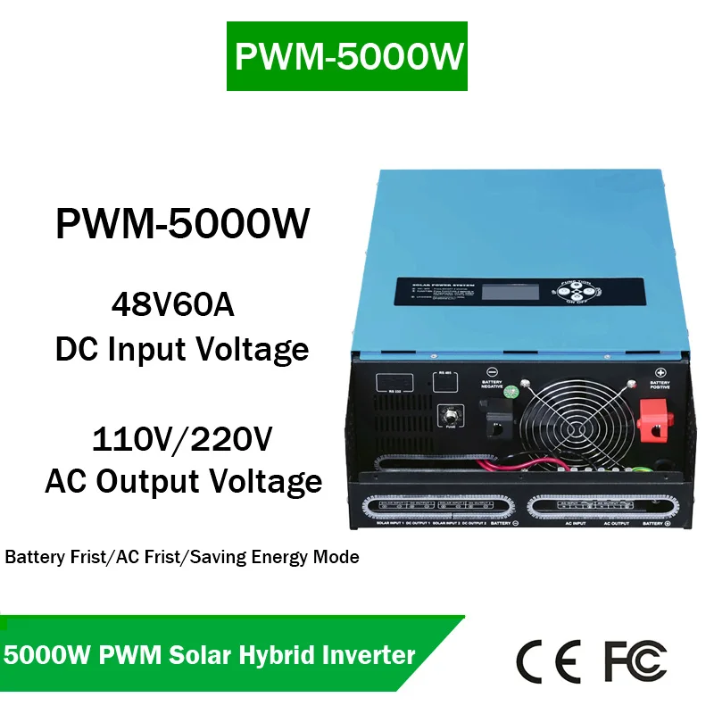 5000W Low Frequency Toroidal Transformer Solar Hybrid Inverter 24V 48V ...