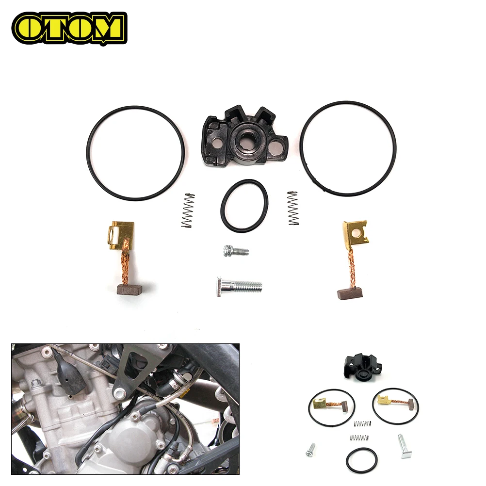 OTOM For KTM HUSQVARNA Starter Motor Repair Kit Carbon Brush ...