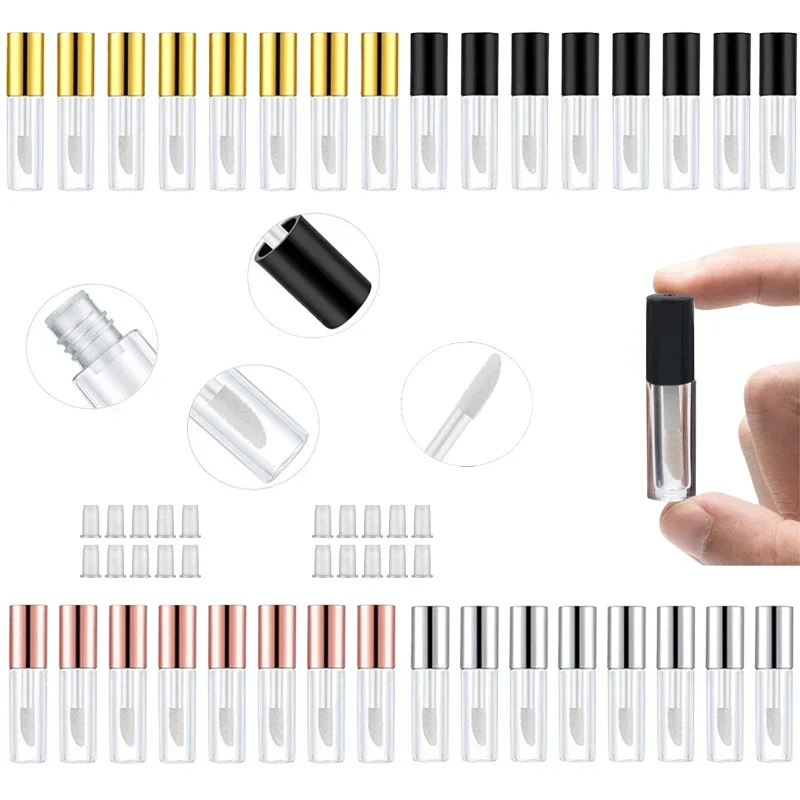 10-20Pcs-2ml-Refillable-Lip-Gloss-Tubes-Mini-Lip-Balm-Bottles-Empty ...