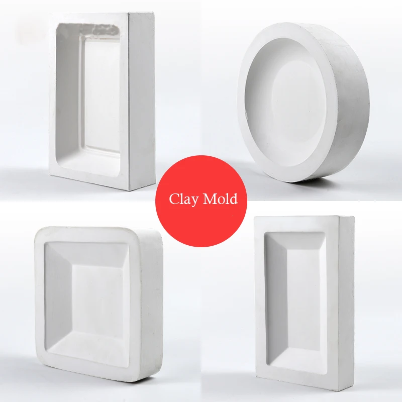 Creative-Circular-Rectangle-Gypsum-Pottery-Mold-Moulds-Moulding-by ...