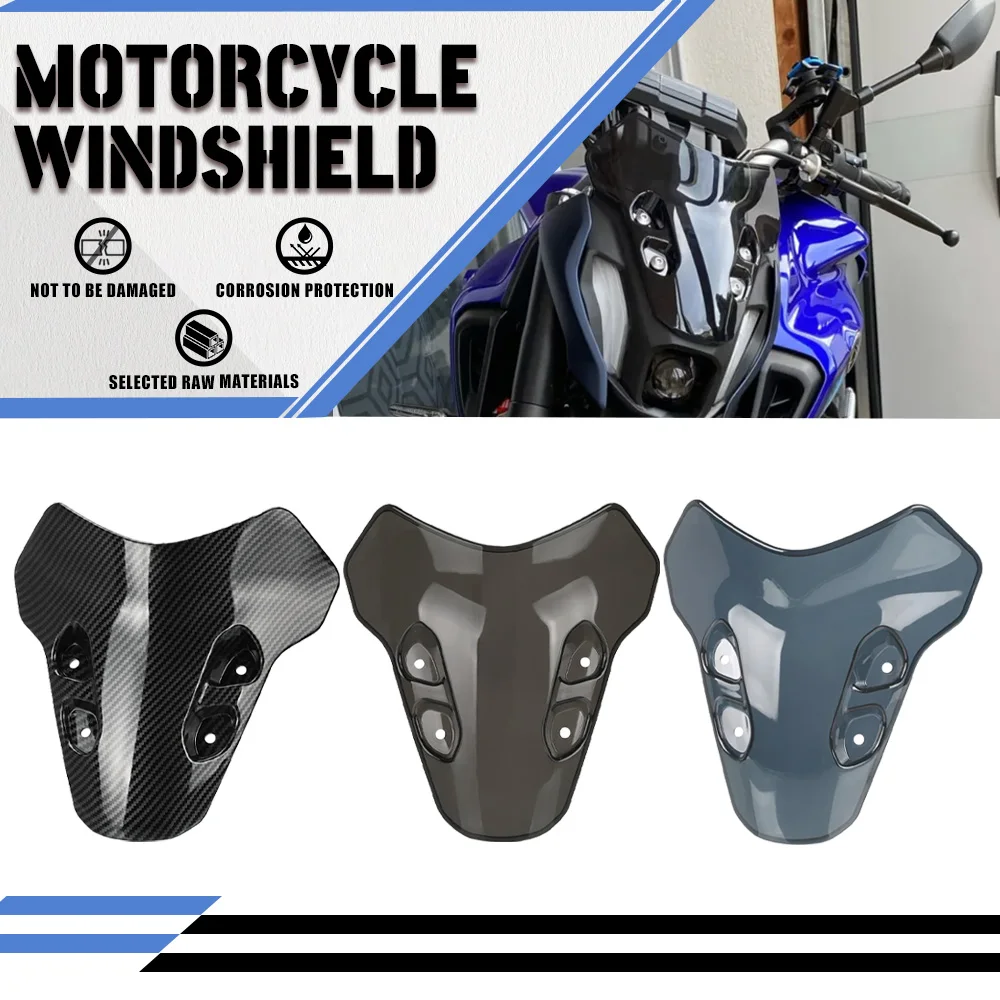 Motorcycle-WindScreen-Screen-Protector-Wind-Shield-For-YAMAHA-MT07-MT ...