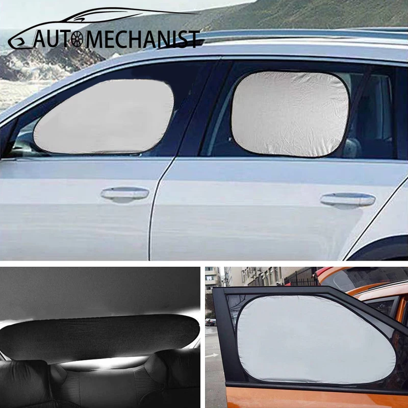 AUTOMECHANIST Car Side Window Sun Shade Cover UPF 50+ Anti Sun UV ...