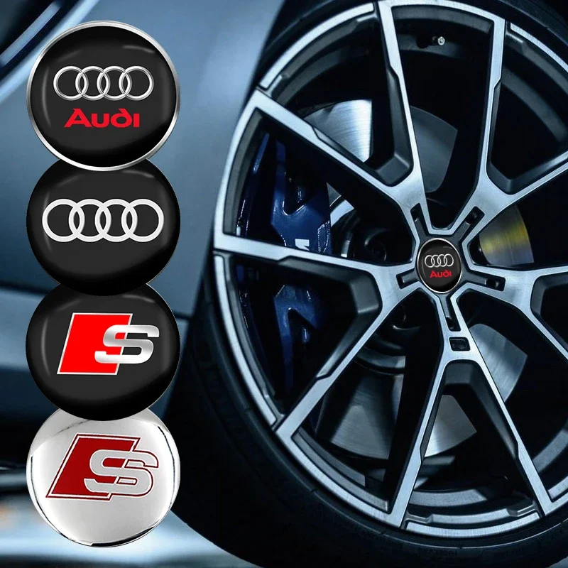 4PCS-56mm-Car-Styling-Wheel-Hub-Caps-Emblem-Badge-Stickers-Decoration ...