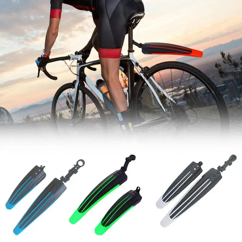 Bike Front And Rear Adjustable Road Mountain Bike Mud Guards Bicycle ...