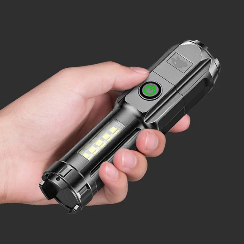 Powerful-LED-Flashlight-100000-Lumen-Tactical-Flashlights-Rechargeable ...