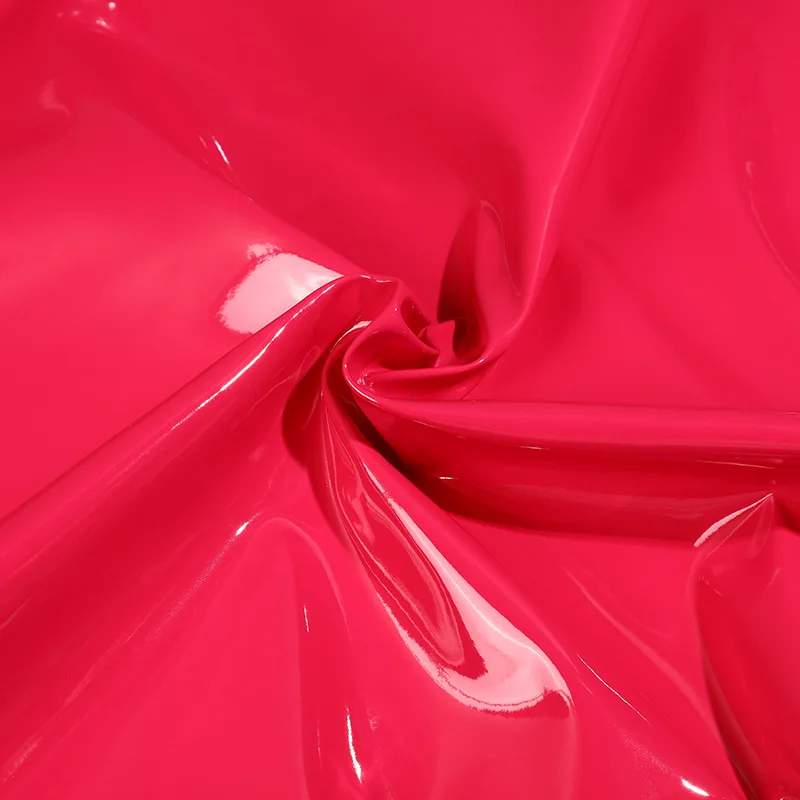 4 Way Stretch Mirror Faux Leather Glossy PU fabric material for clothes ...