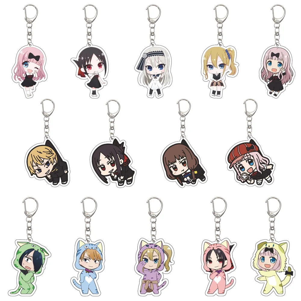 55MM Anime Kaguya sama Love Is War Keychain Shinomiya Kaguya/Fujiwara ...