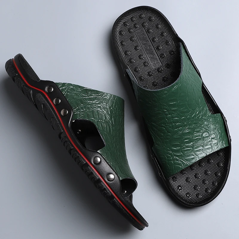CYYTL-Shoes-Mens-Slippers-Summer-Sandals-Casual-Leather-Beach-Outdoor ...