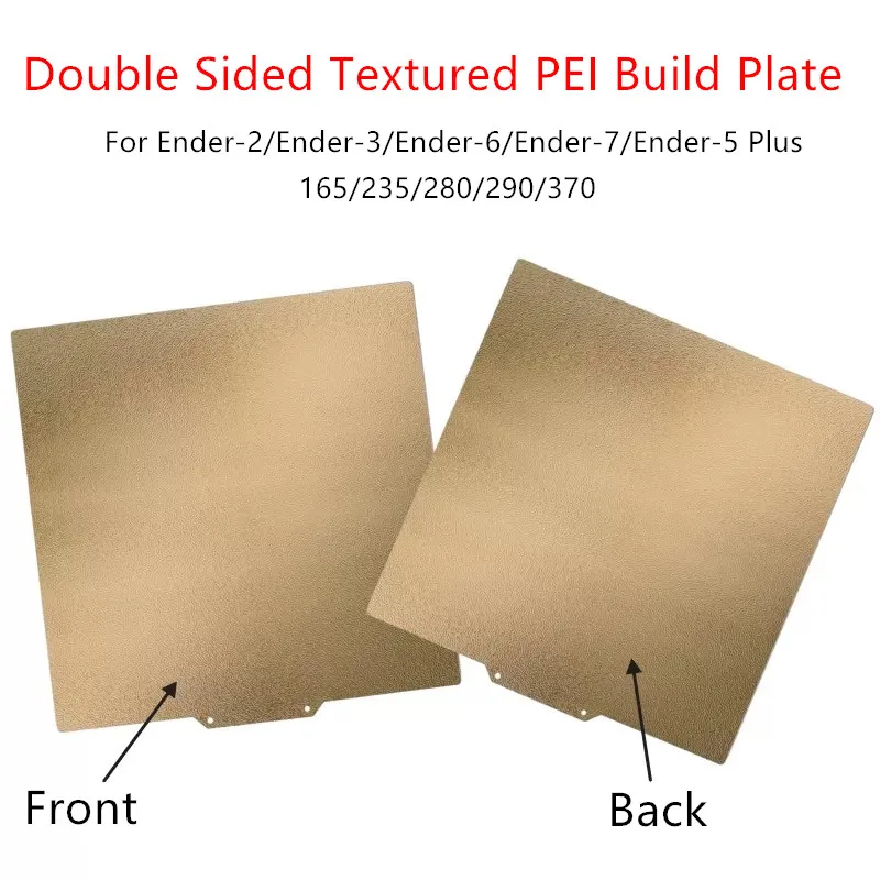 Ender PEI Build Plate 165/235/280/290/370 for Ender-2/3/6/7/5 Plus 3D ...