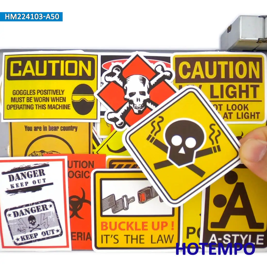 50Pieces Danger Warning Stop Signs Funny Risk Tip Spoof Slogans ...