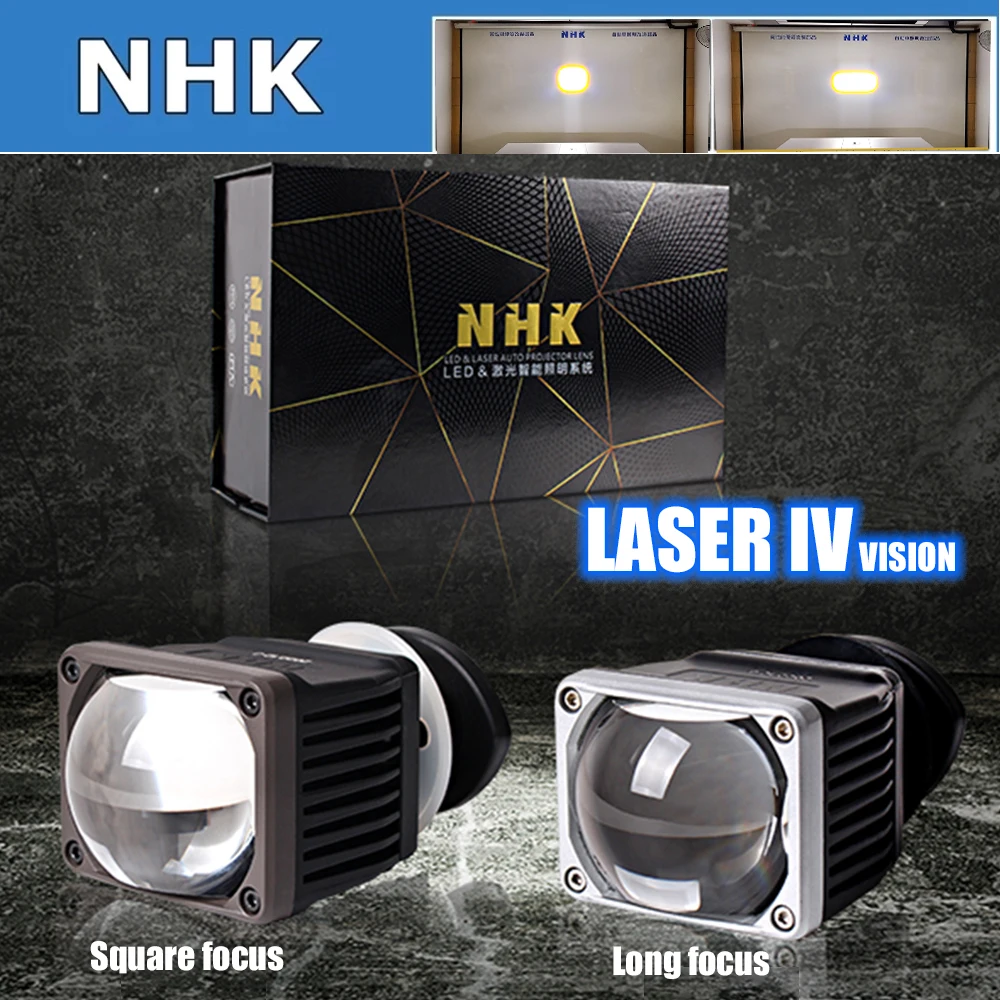 NHK High Beam Cannon Focus Generation IV LED Automotive projector lens Universal Laser Demon Eye ...